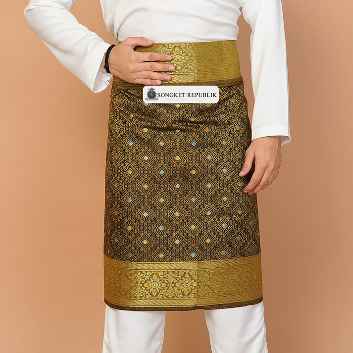 Sampin Diamond - Dark Olive Gold – Songket Republik