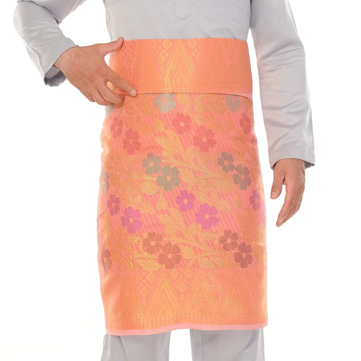 Sampin 3D Exclusive - Peach Gold | Premium Sampin for Baju Melayu ...