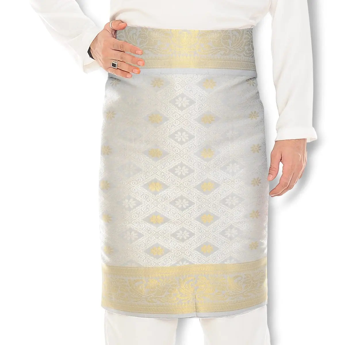 Sampin Bunga Tabur Klasik - (Silver Gold) – Songket Republik