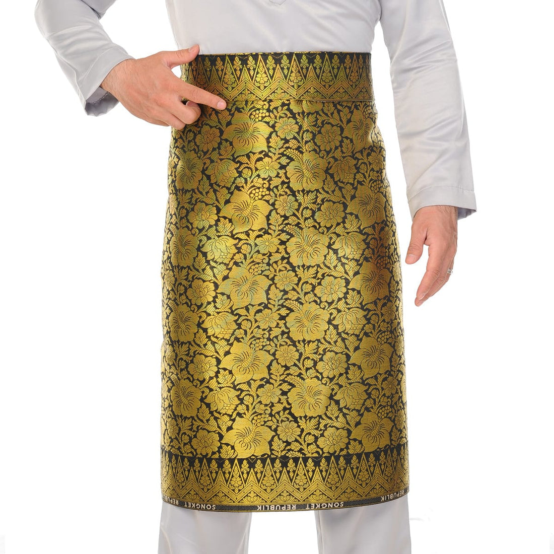 Sampin Mahkota - Black Gold – Songket Republik